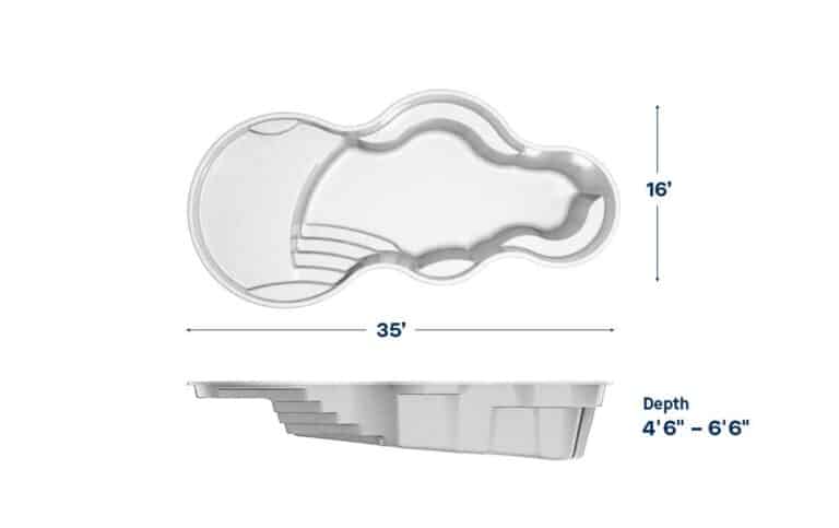 16' x 35' Axiom 16 Model Pool | Latham Pool