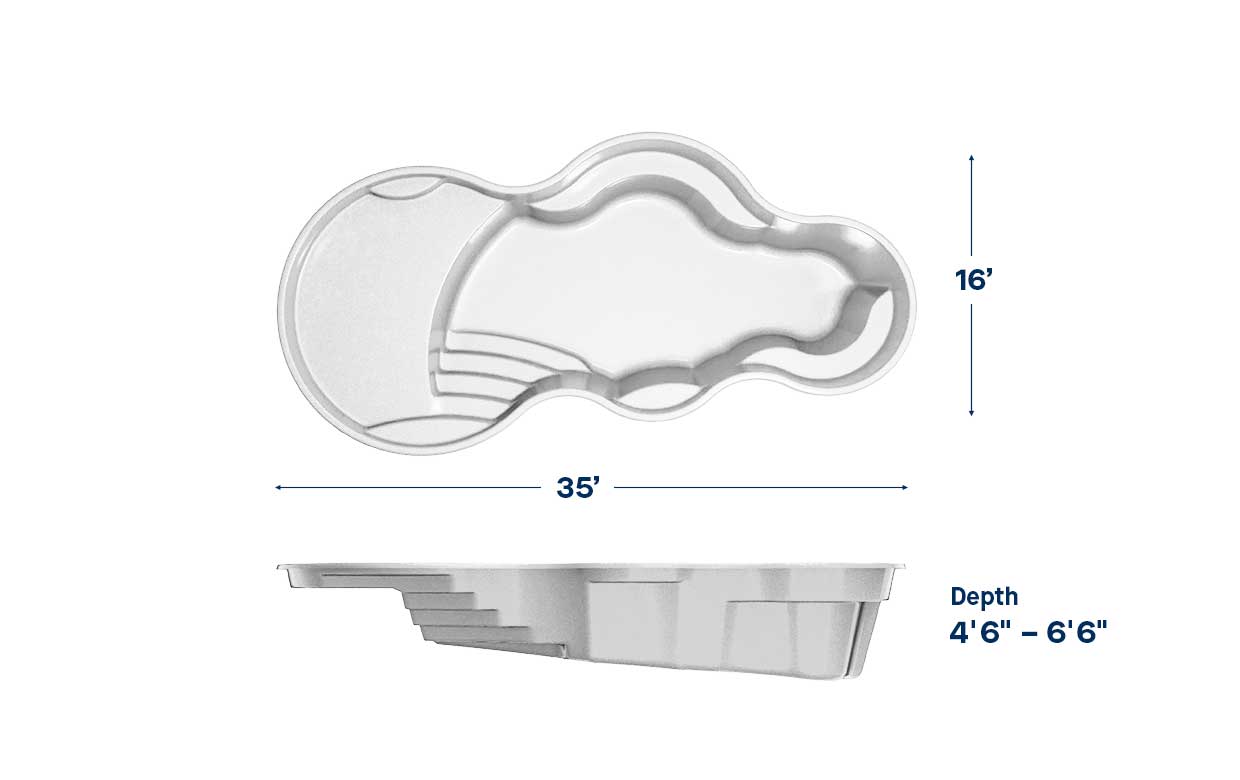 16' x 35' Axiom 16 Model Pool | Latham Pool