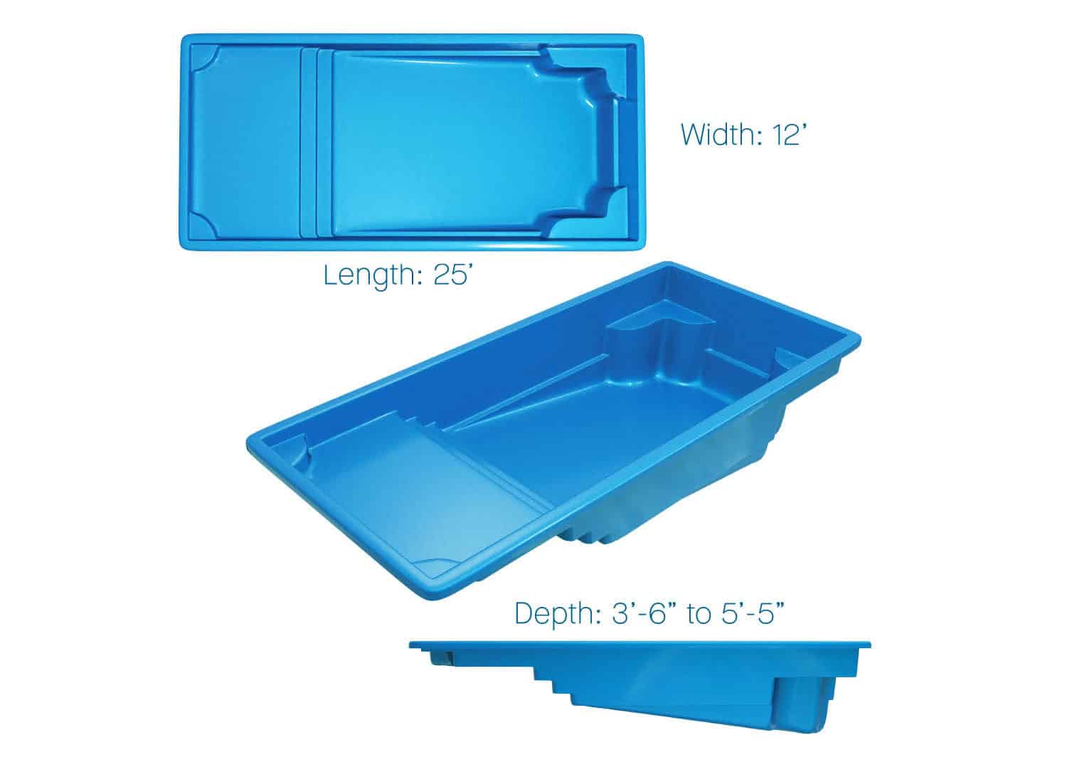 12' x 25' Corinthian 12 Model Pool | Latham Pool