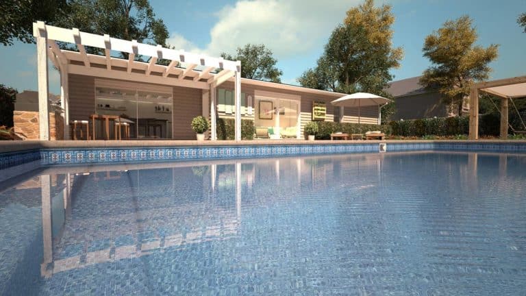 Vintage / Blue Mosaic - Latham Pool