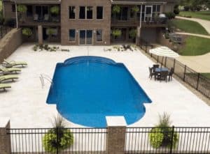 Oval Shaped Inground Pools - Latham Pool