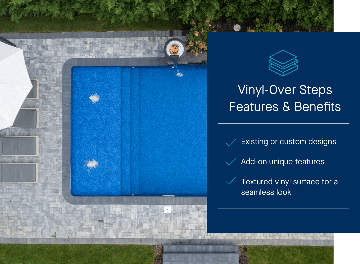 Latham Inground Pool Steps & Handrails - Vinyl & Fiberglass Pools