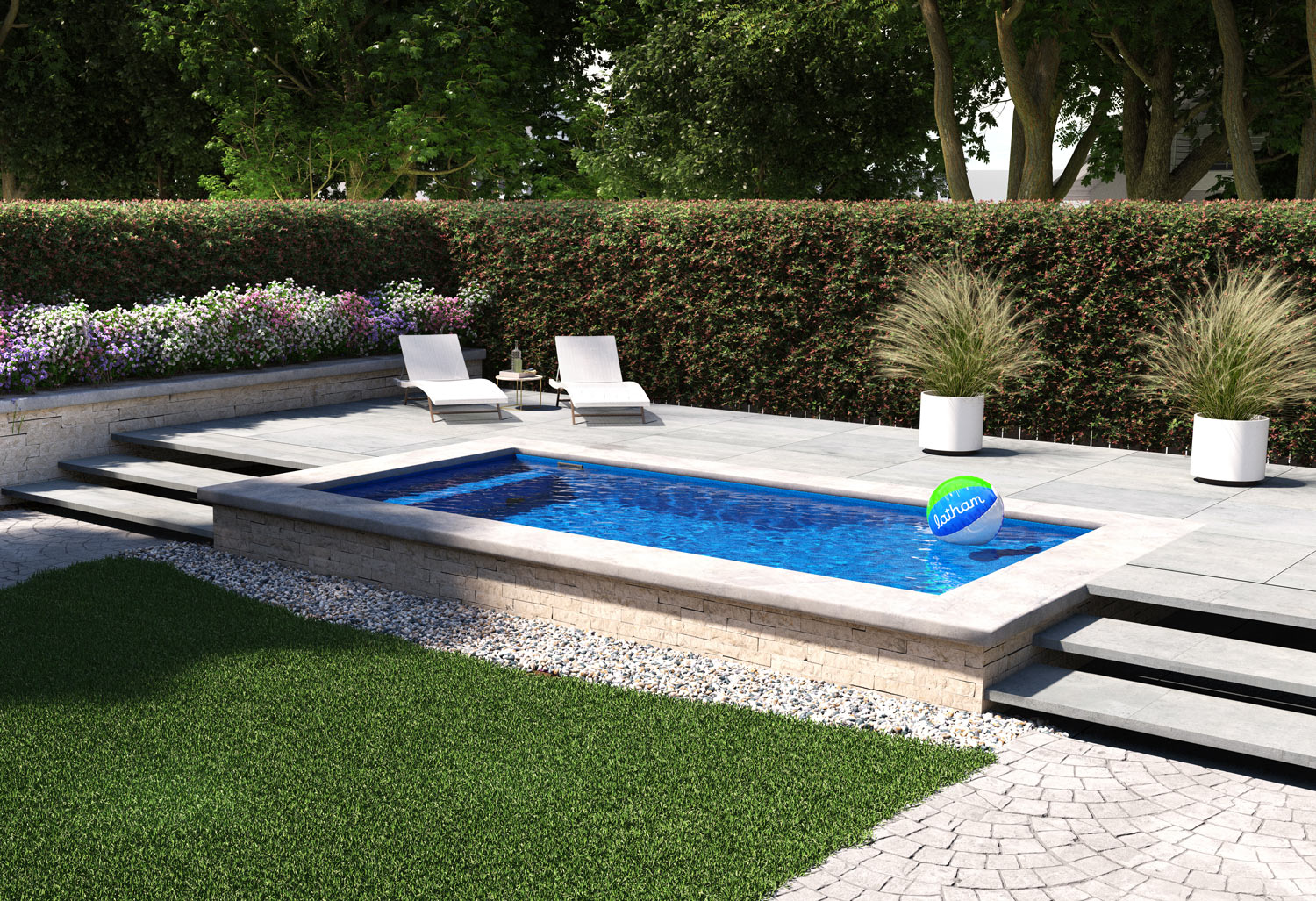 Vinyl Liner Plunge Pool Collection - Latham Pool
