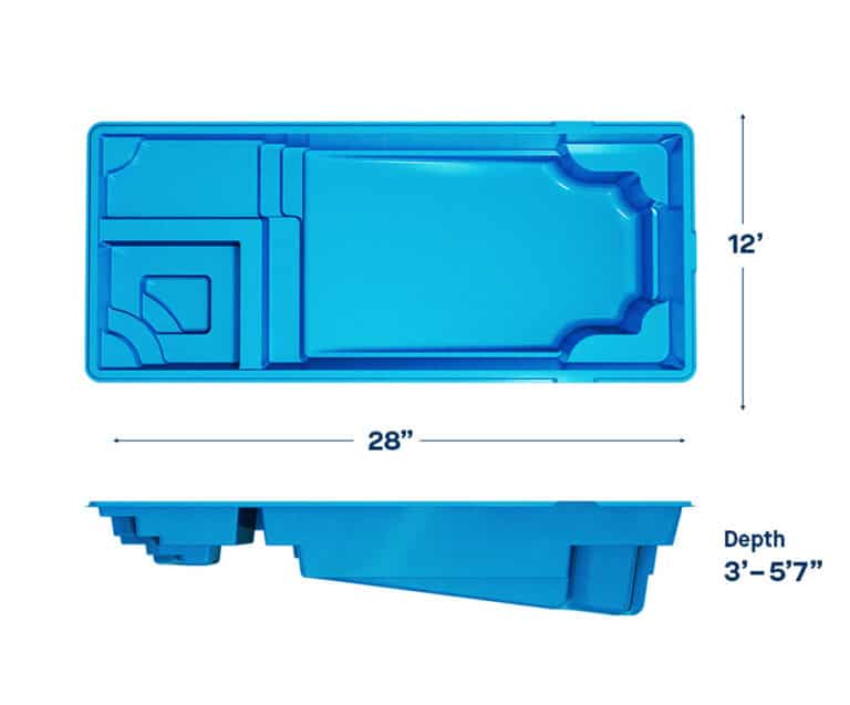 Astoria Fiberglass Pool Collection - Latham Pool
