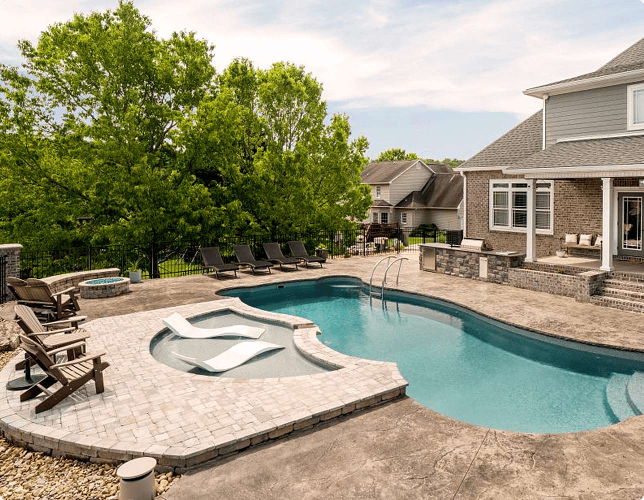 Pool Tanning Ledges | Vinyl & Fiberglass | Latham Pools