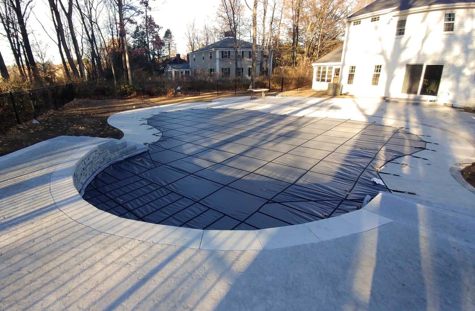 Solid & Mesh Winter Safety Covers - Latham Pool
