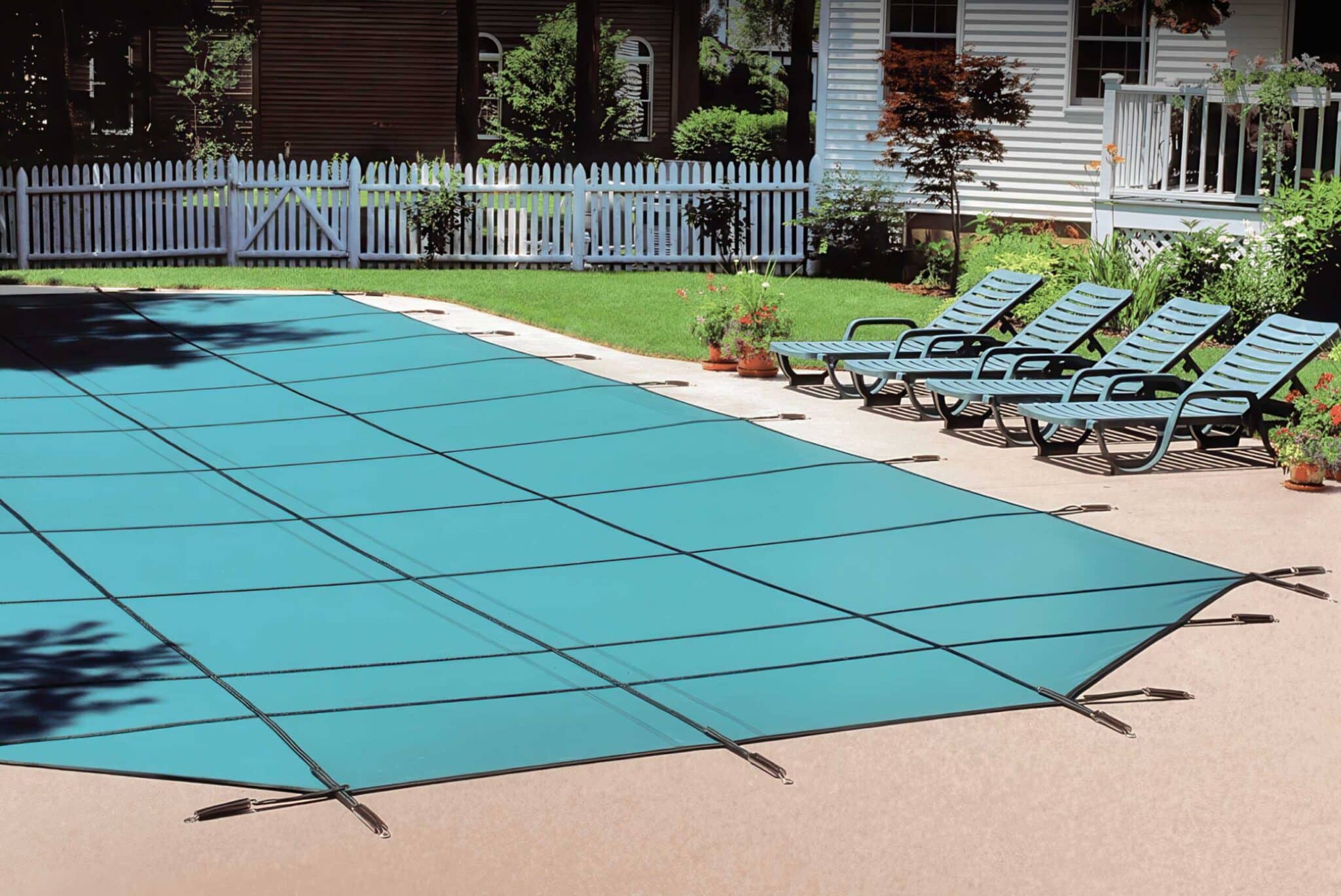 Solid & Mesh Winter Safety Covers - Latham Pool