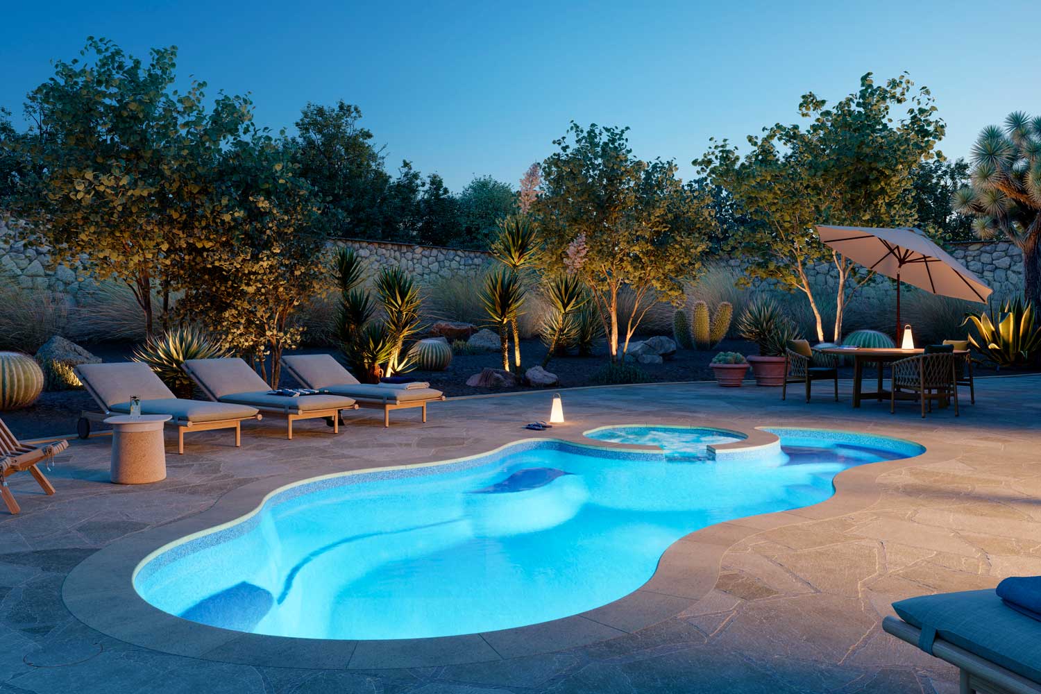 Bermuda 12' x 26' Deluxe Model Pool | Latham Pool